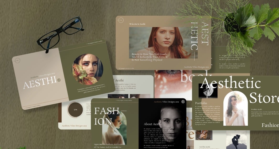 Aesthi - Estetik Powerpoint Şablonu #309836 - TemplateMonster