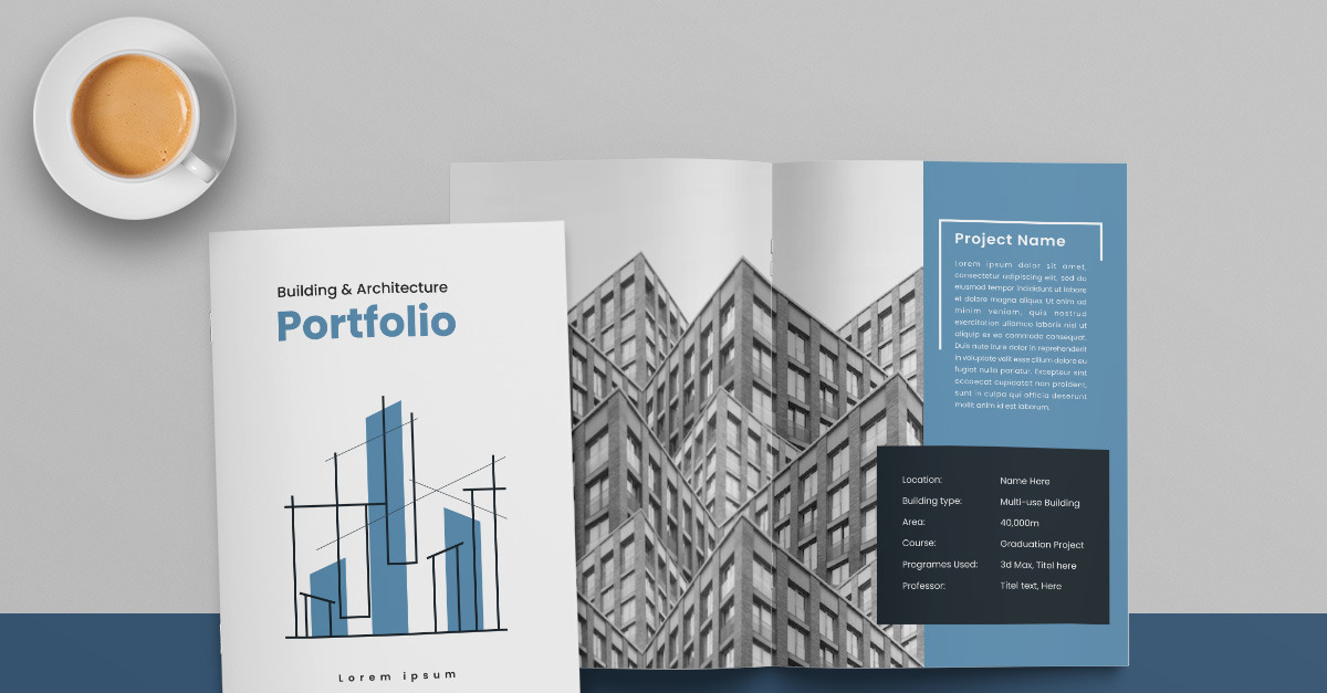 Building and Architecture Portfolio Template and Minimal Portfolio ...