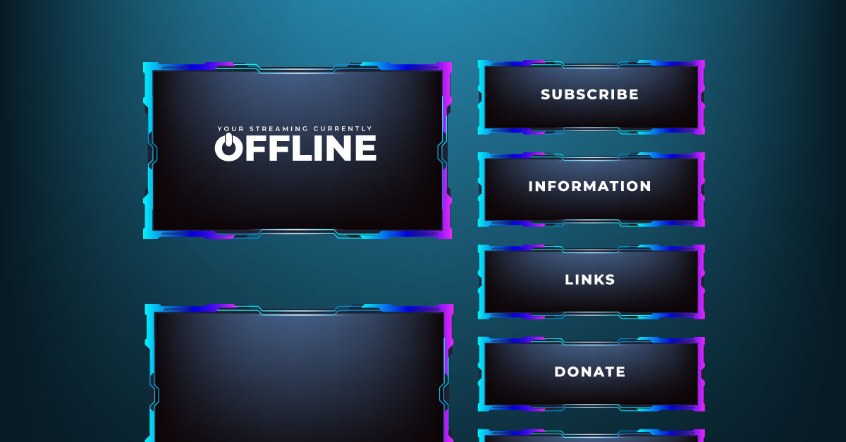 Futuristic overlay screen panel vector - TemplateMonster