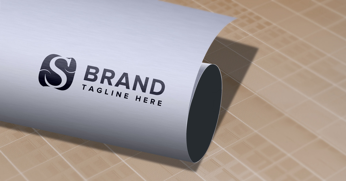 Metallic Paper Black Sign Mockup #310095 - TemplateMonster