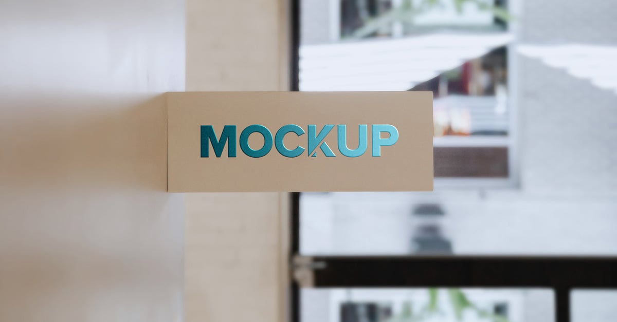 Plantilla de maqueta de letrero de tienda - TemplateMonster