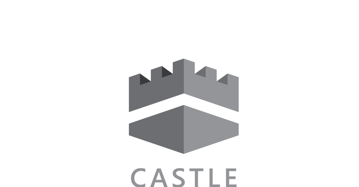 Château vecteur Logo icône Modèle vecteur Design V4