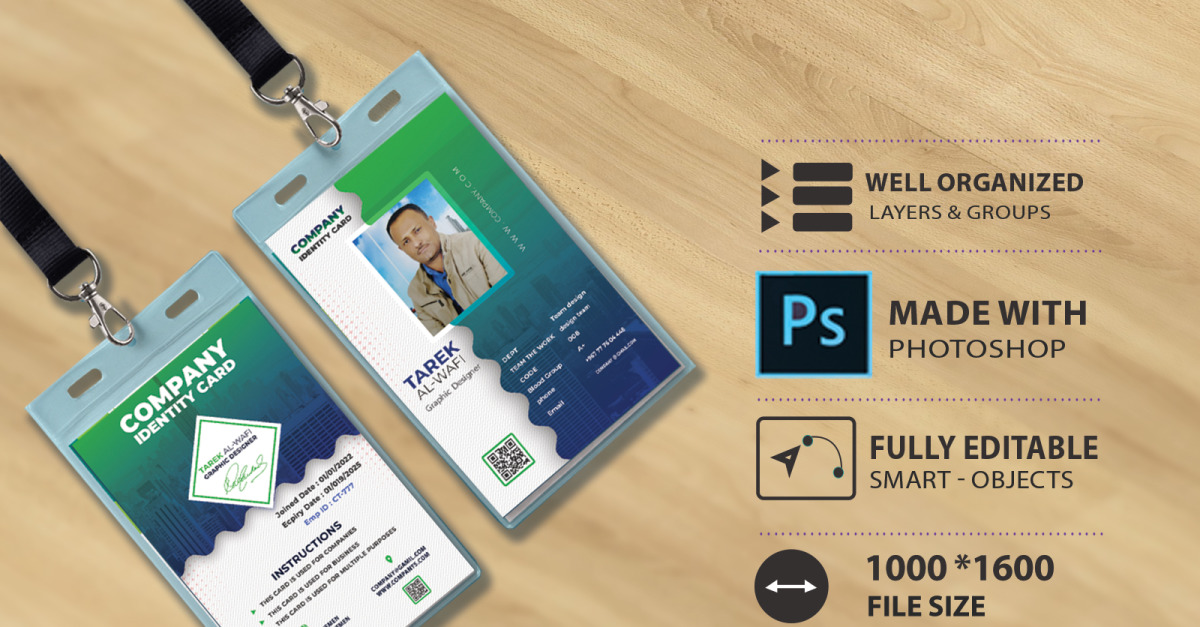 Corporate Identity Card Template Design - Greene