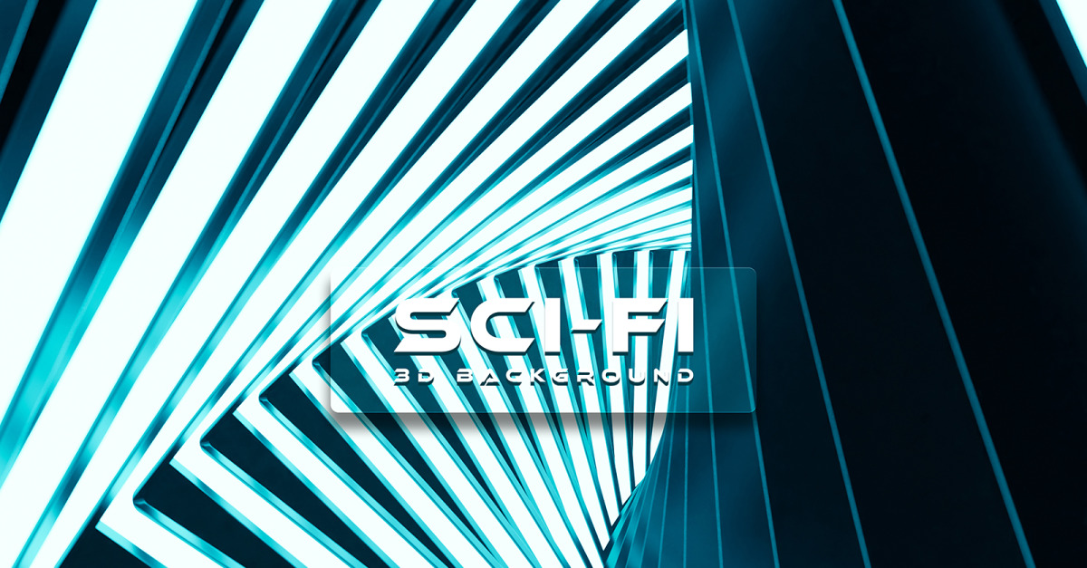 Graphique de fond de science-fiction 3D 5 - TemplateMonster
