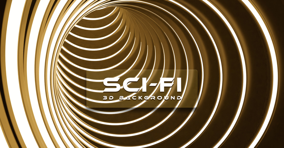 Graphique de fond de science-fiction 3D 9 - TemplateMonster
