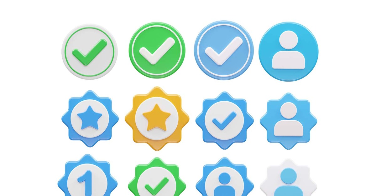 Icono de vector verificado Elemento de ilustración de representación 3D