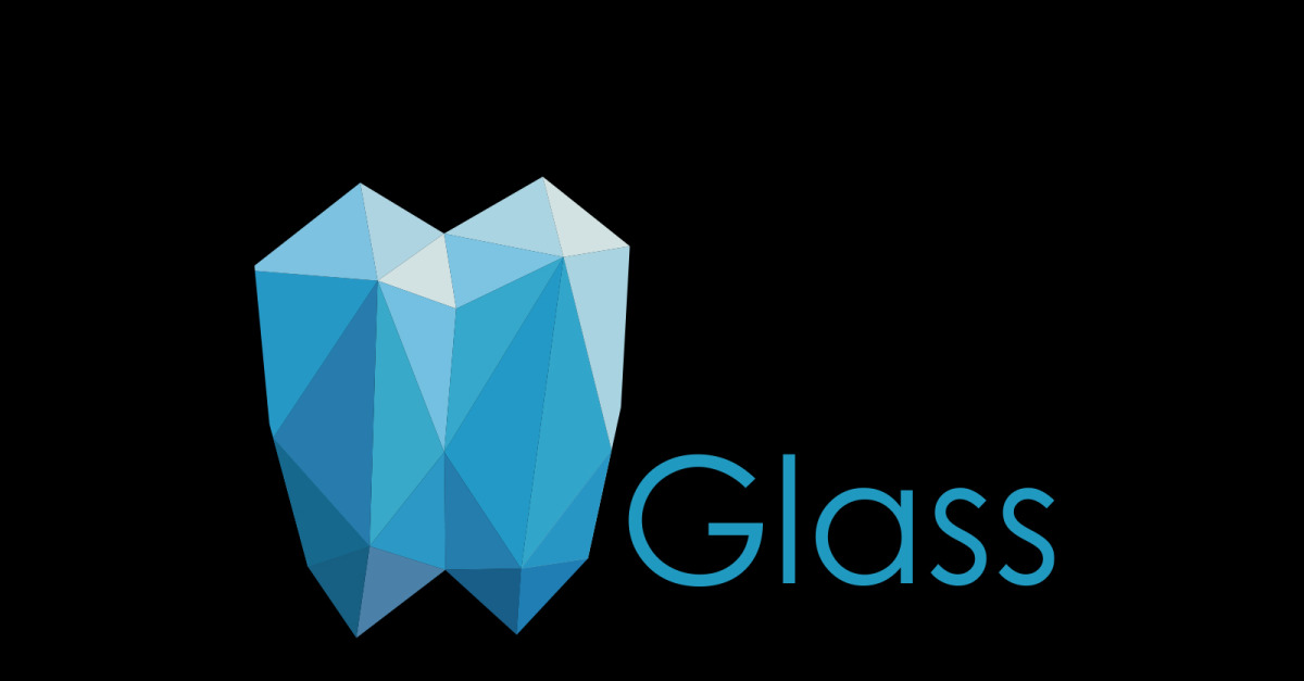 Modèle de logo de verre numérique #310321 - TemplateMonster