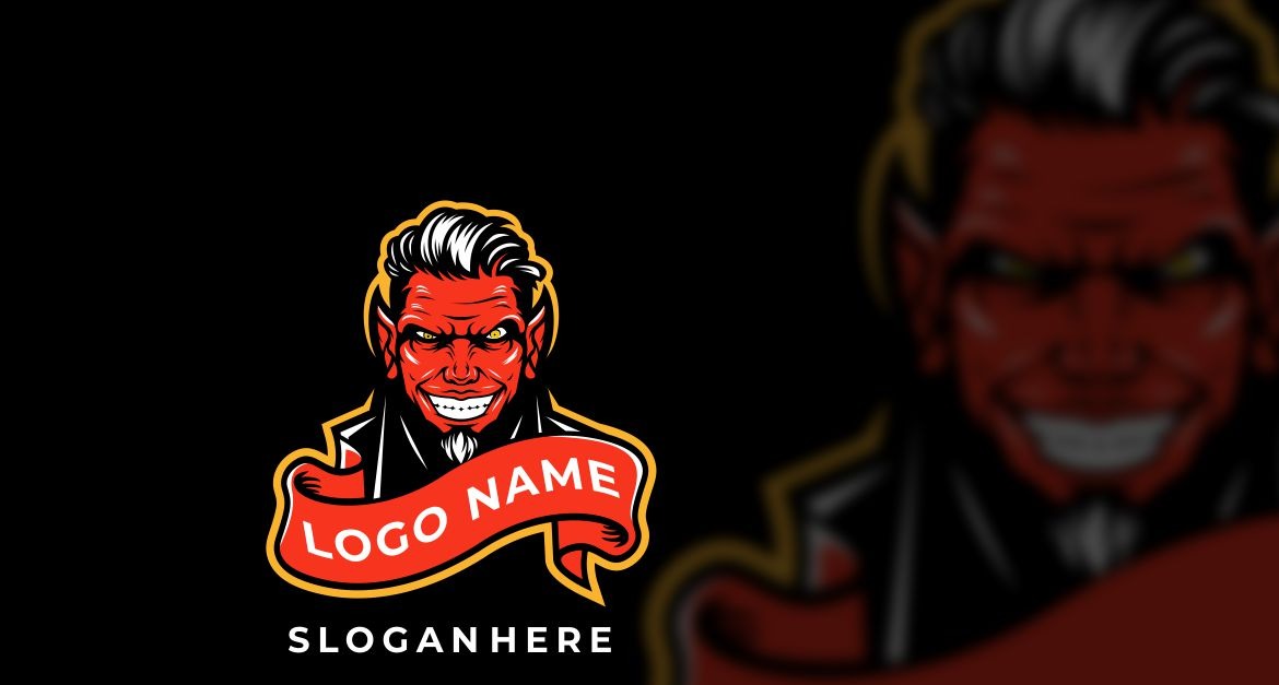 Demon Barber Graphic Logo Design #310448 - TemplateMonster