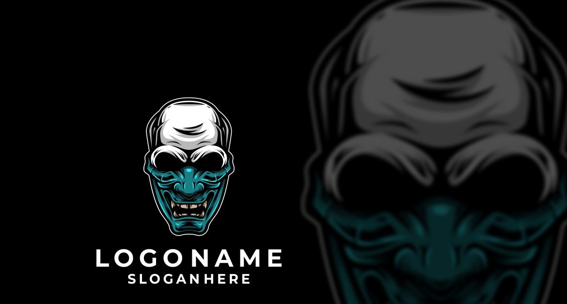 Skull Mask Graphic Logo Design #310453 - TemplateMonster