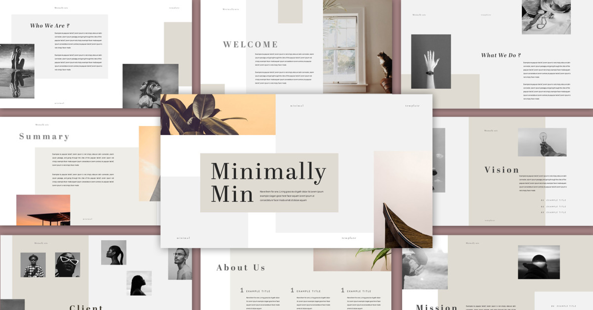 Simple and Clean Minimal Presentation Template