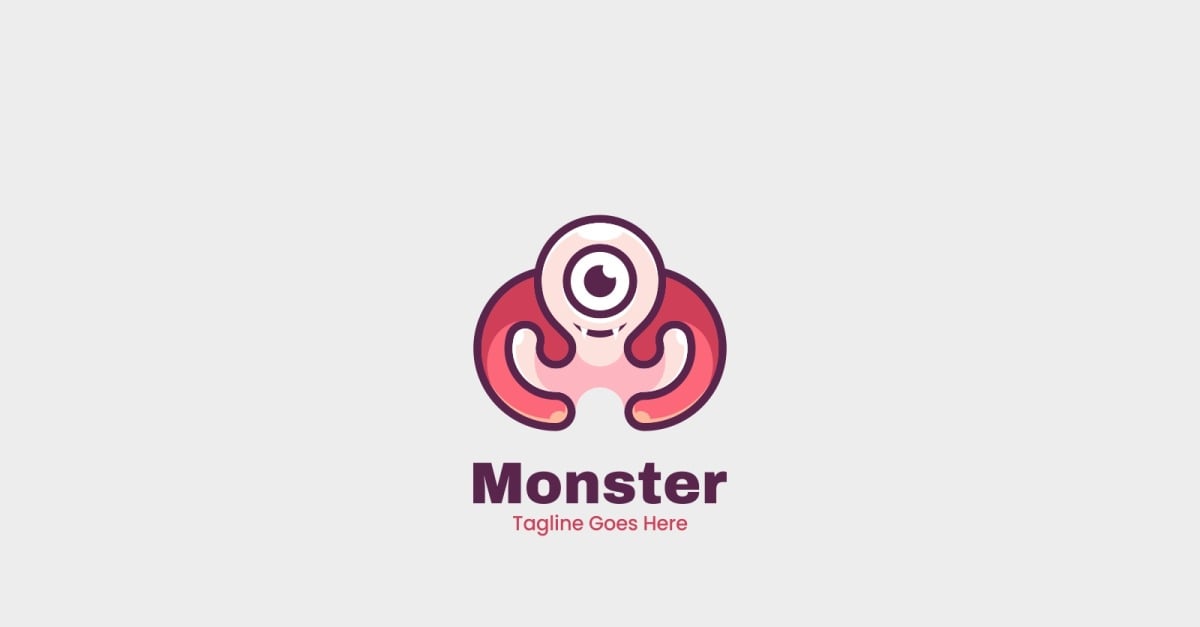Monster Mascot Logo Design #310778 - TemplateMonster