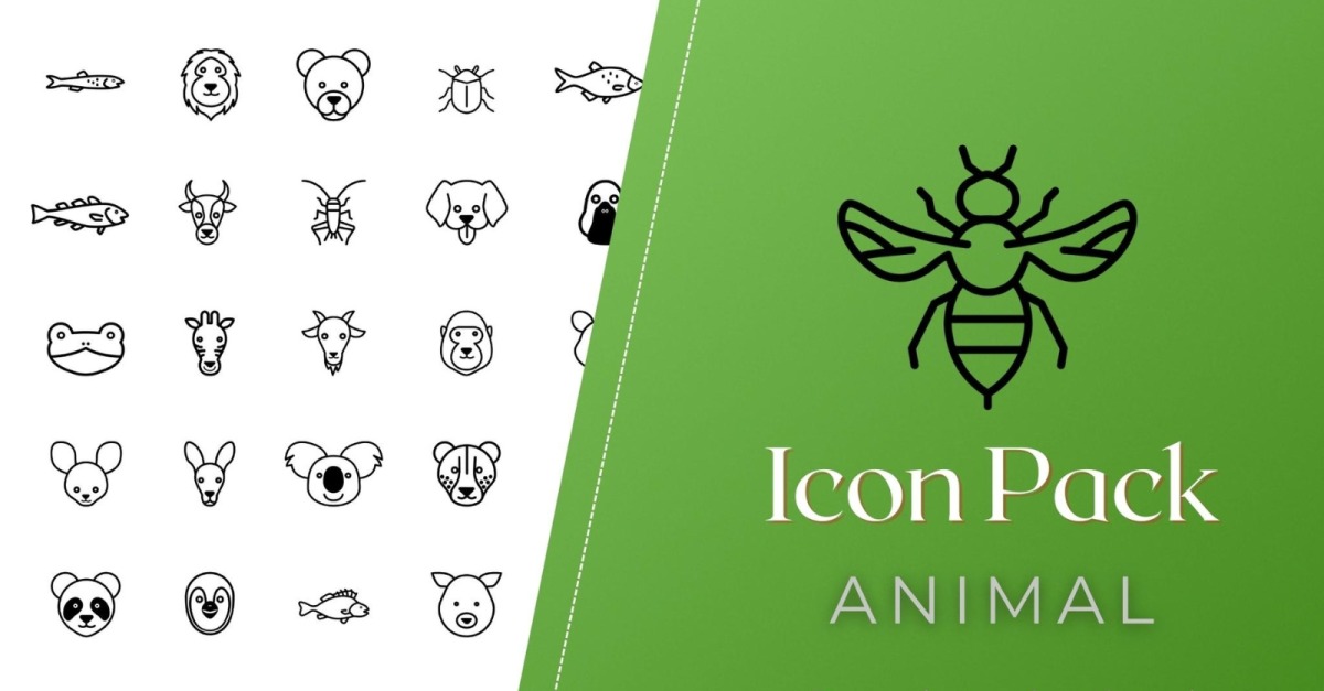 Paquete de iconos: Paquete de 100 animales - Iconos