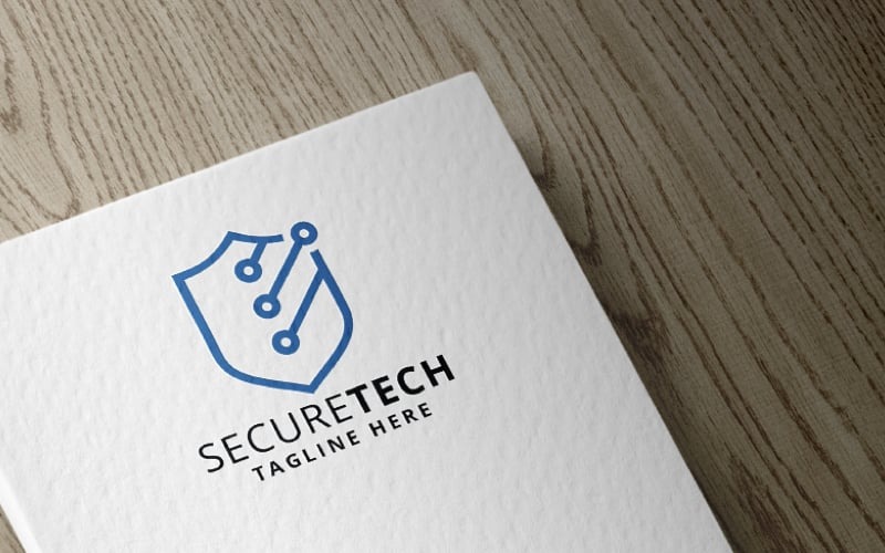 Secure Tech Logo Pro Template #310839 - TemplateMonster