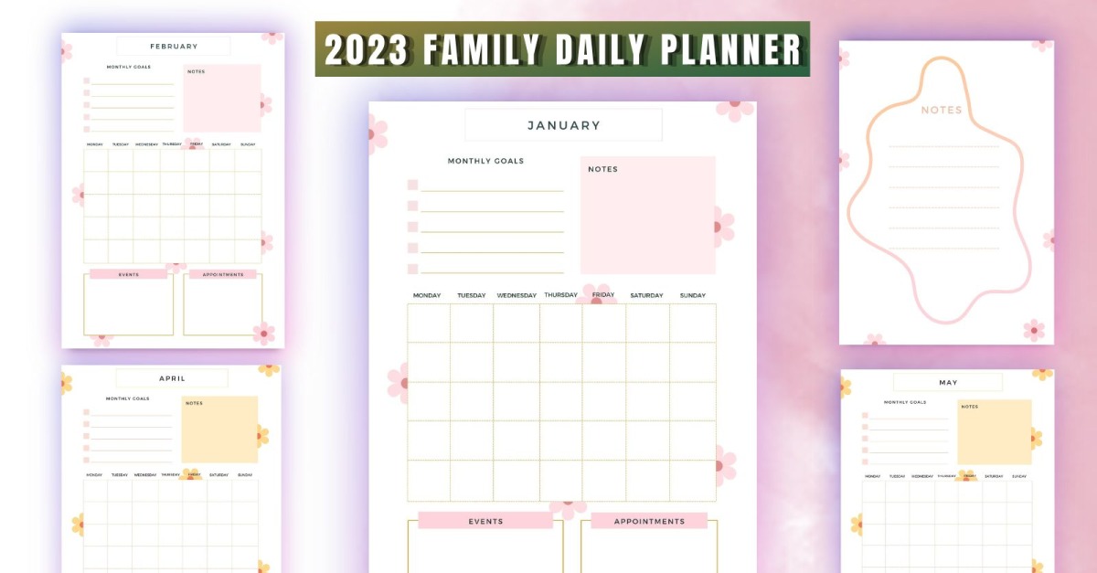 2023 DAILY PLANNER Formato pronto para impressão