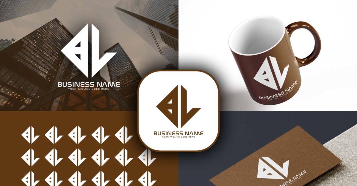 Professional BL Letter Logo Design For Your Business - Brand Identity