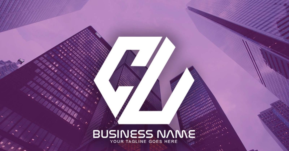 Professional CU Letter Logo Design For Your Business - Brand Identity