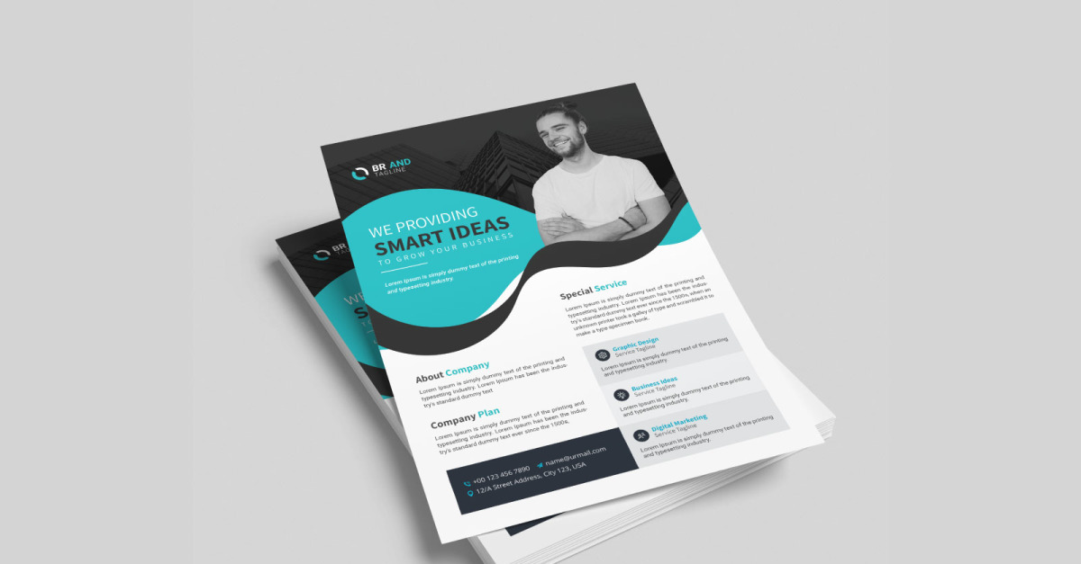 Digital Marketing Service Flyer Template - TemplateMonster