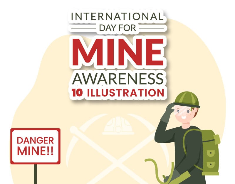 10 International Mine Awareness Day Illustration