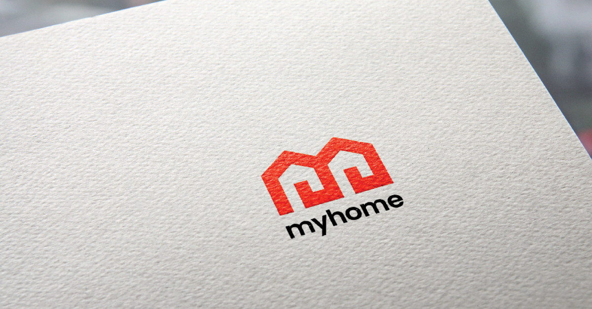 Lettre M et création de logo de maison - TemplateMonster