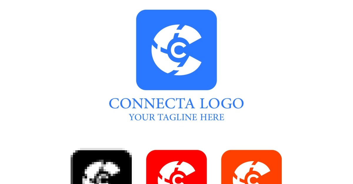 Connecta Logo - Letter C Logo #311314 - TemplateMonster