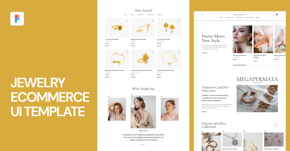 Jewelry Ecommerce UI Template #311352 - TemplateMonster