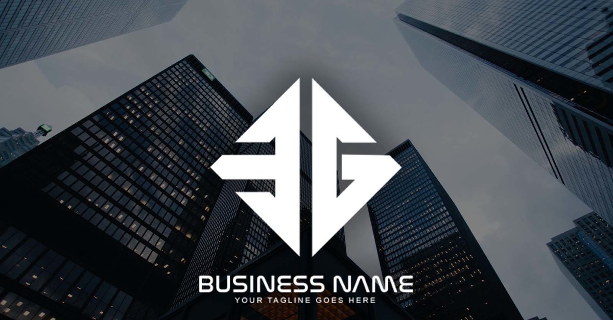 Design profissional de logotipo de letra EG para sua empresa ...