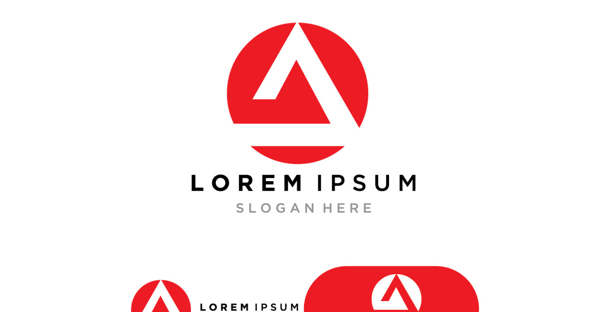 A Letter Template vector icon 2 #311546 - TemplateMonster