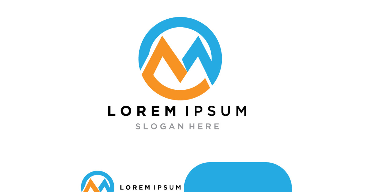 M Harfi Logo Şablonu vektörü v1 #311536 - TemplateMonster