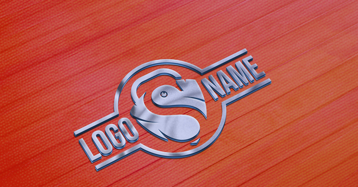 Texture Metal Logo Modern Cloud Logo With Brushed Metal Texture