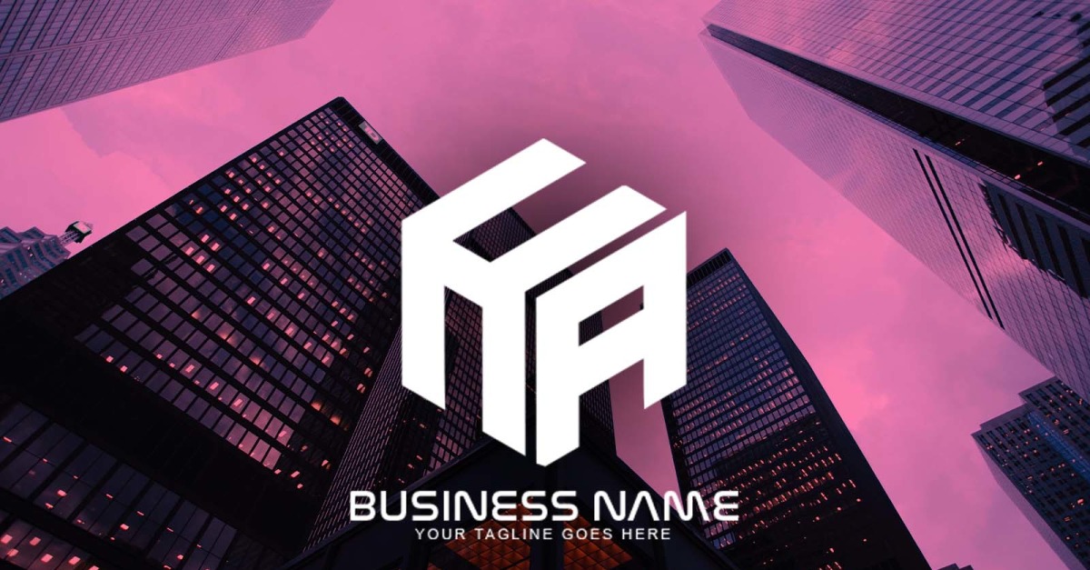 Professional HA Letter Logo Design For Your Business - Brand Identity