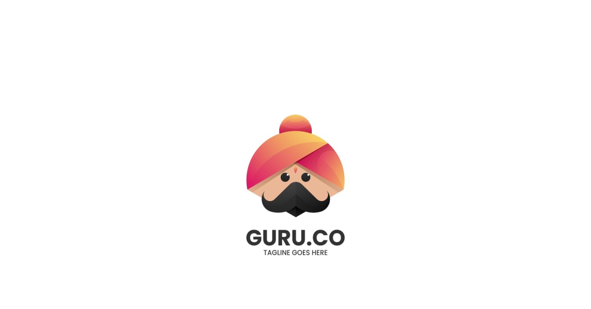 Logotipo colorido degradado de gurú #312208 - TemplateMonster