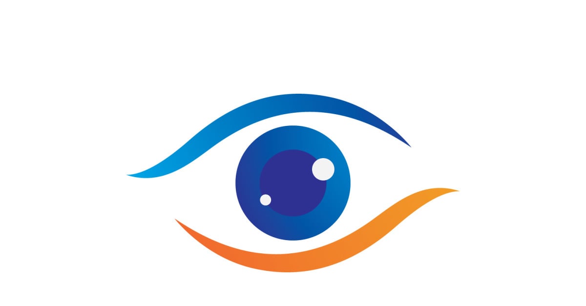 Carta abstrata do logotipo do olho, design de modelo de vetor do ...