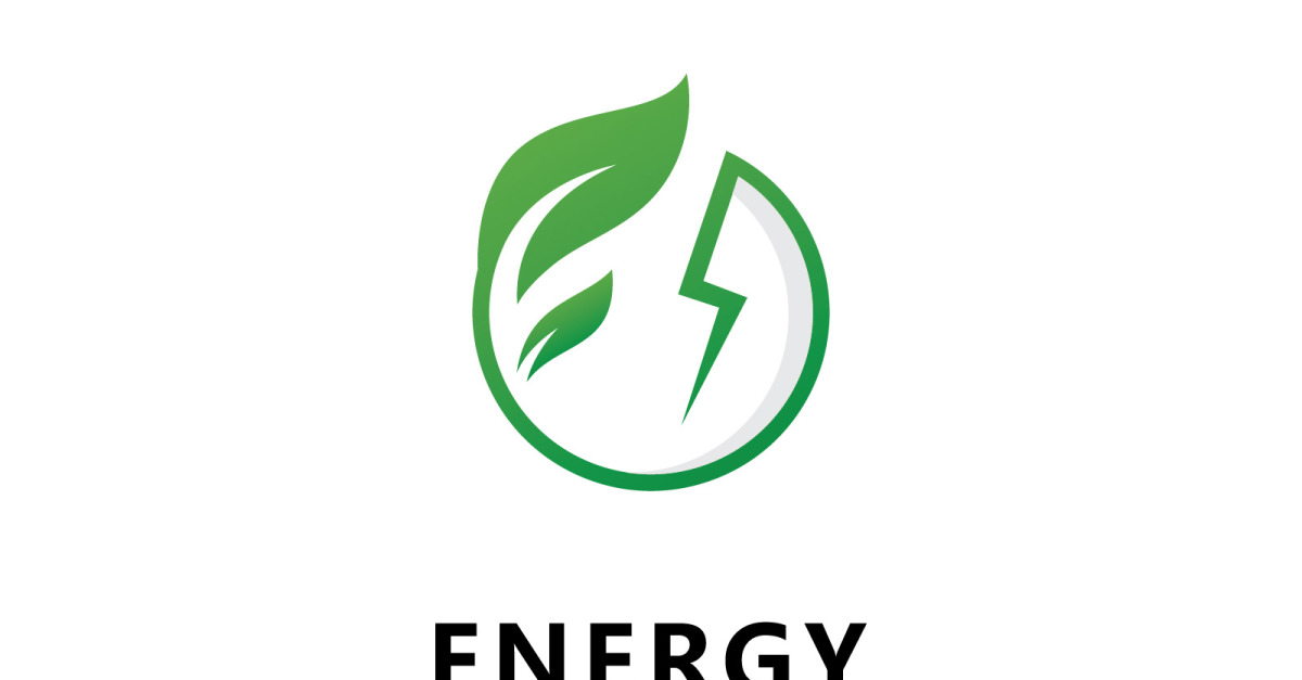Enerji logo simge şablonu vektör tasarımı V6