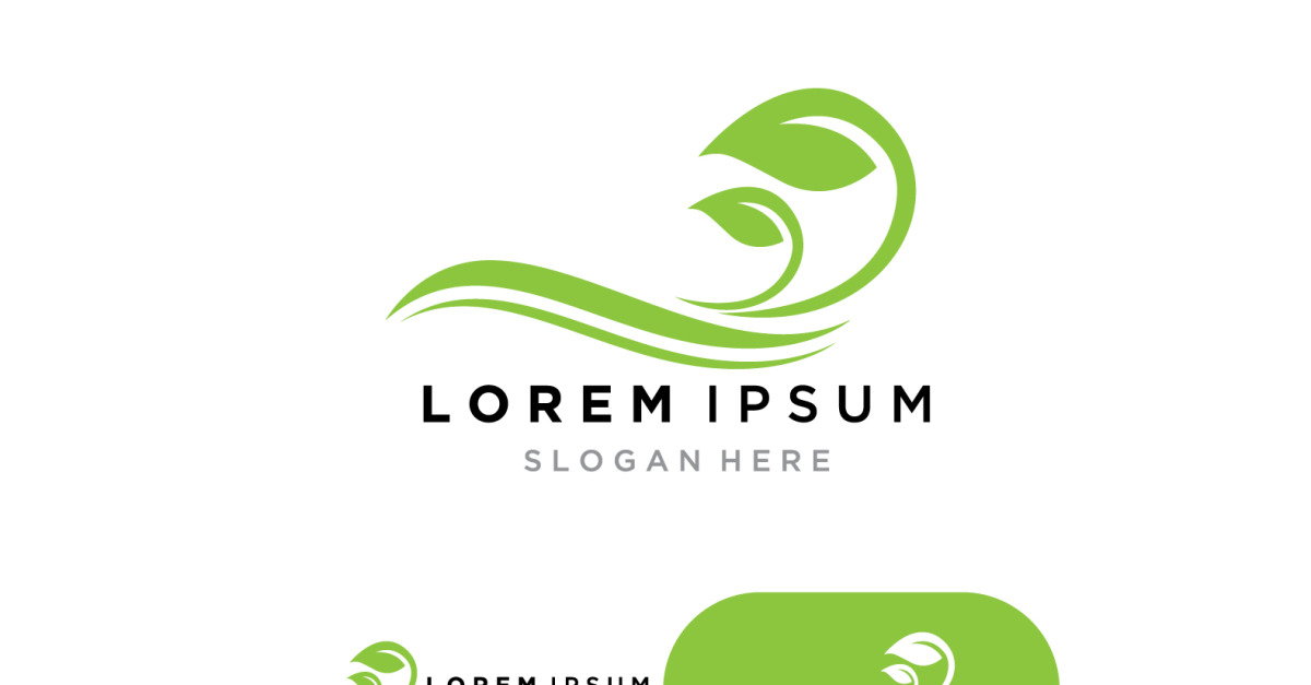 Leaf green logo symbol template vector v4 - TemplateMonster
