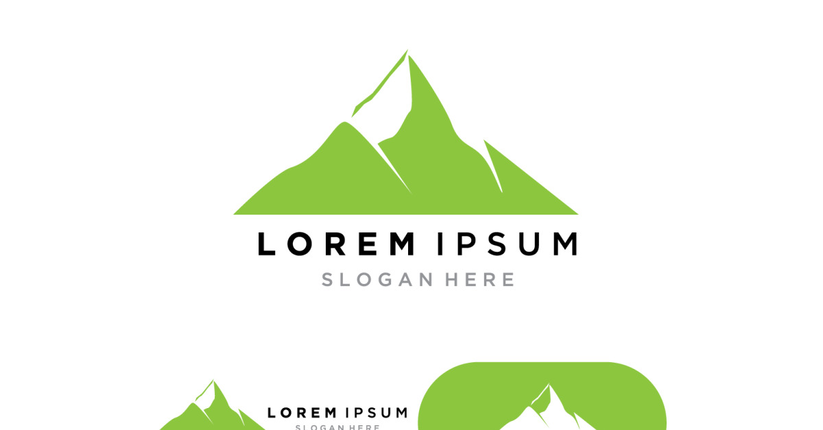 Mountain landscape Logo Template Vector illustration V6