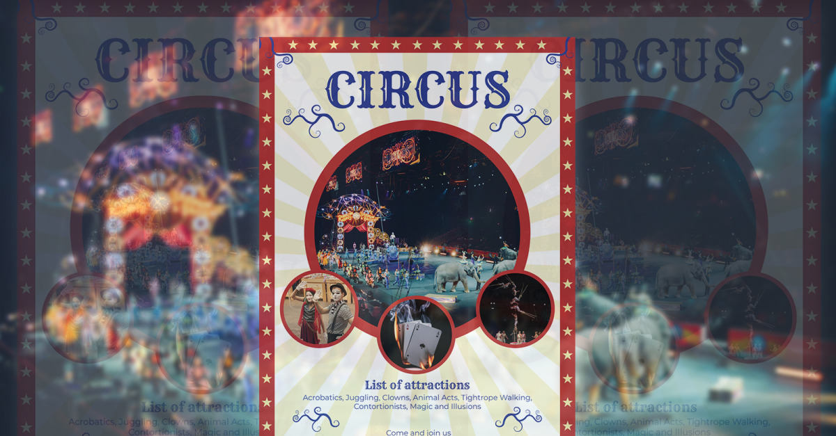 Circus Flyer Template Design #312853 - TemplateMonster