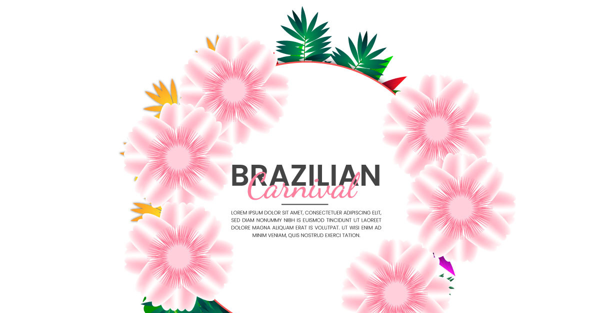 Illustration of rio carnival banner the biggest carnival design idea