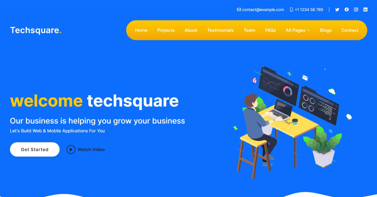 Techsquare - Creative Agency It Solution Responsive Website Template