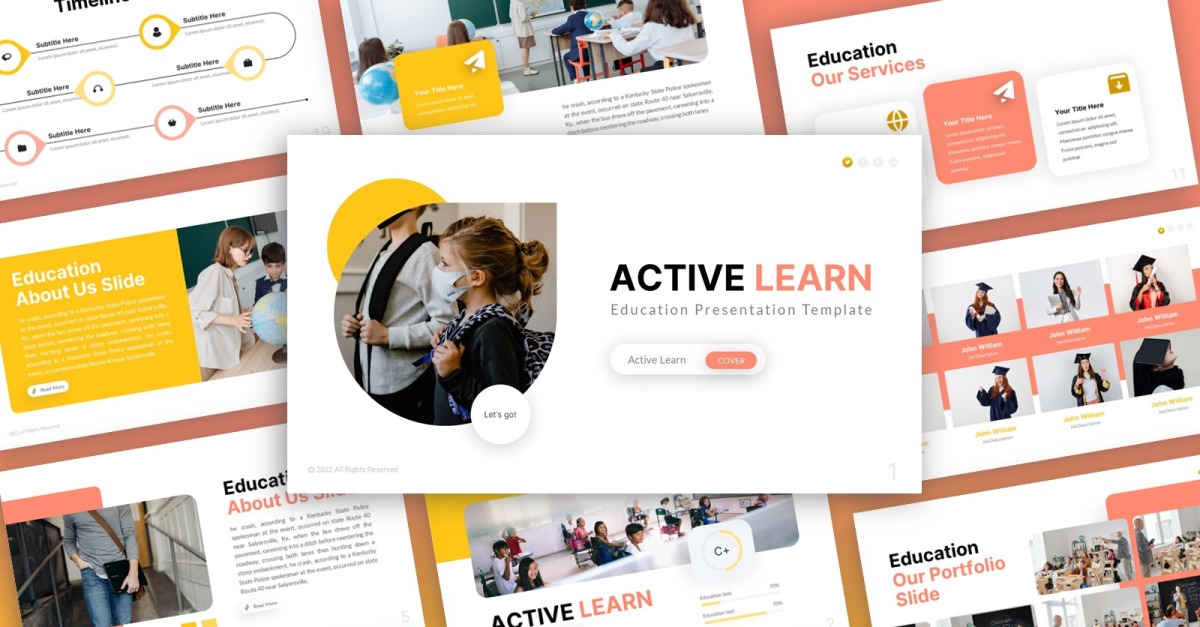 Active Learn - Mehrzweck-PowerPoint-Vorlage für Bildung