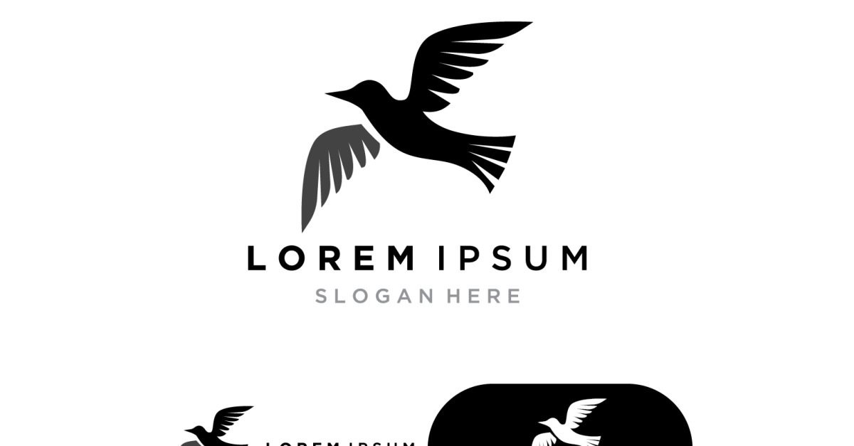 Oiseau et aile voler faucon, aigle, hibou logo vecteur icône modèle de ...