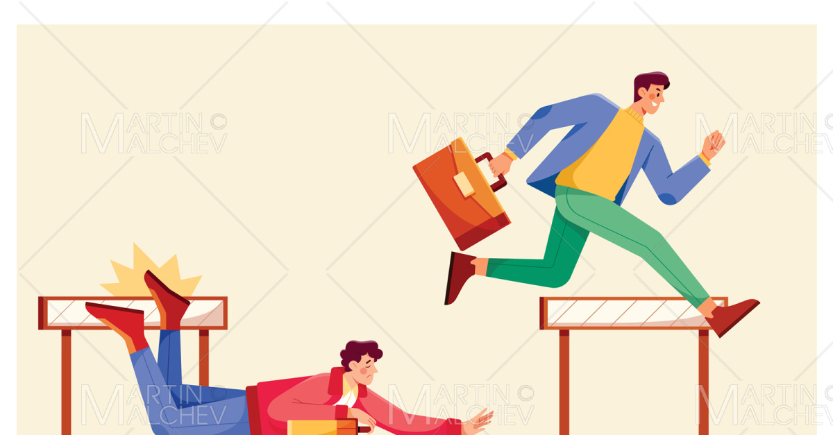 Business Competition Concept Vector Illustration