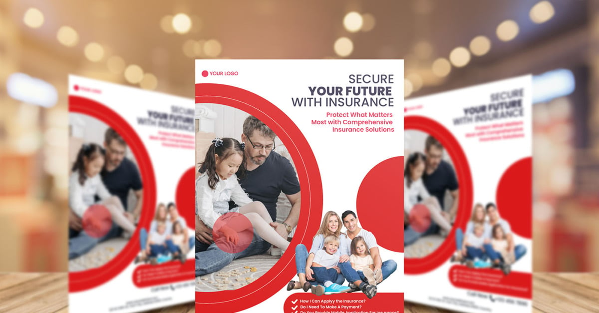 Insurance Flyer Template Design 1 #313206 - TemplateMonster