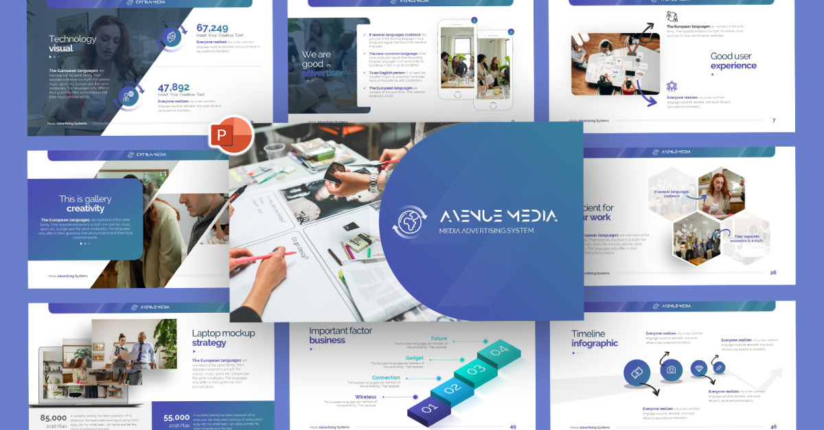 Avenue Media Finance Modèles des présentations PowerPoint