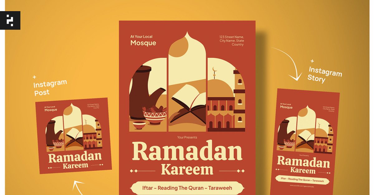Creative Ramadan Kareem Flyer #313486 - TemplateMonster