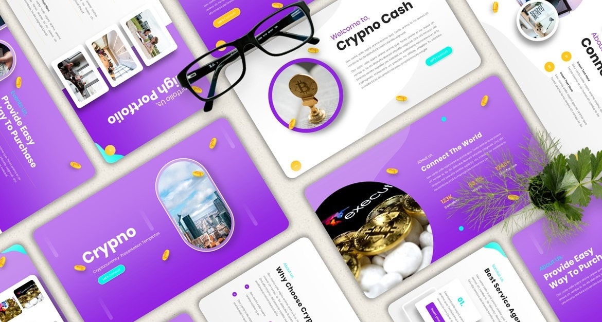 Crypno - modelos de powerpoint de criptomoeda