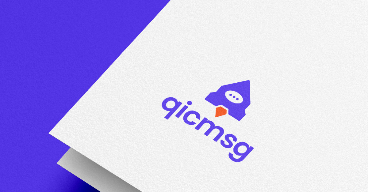 Minimal message logo design #313589 - TemplateMonster