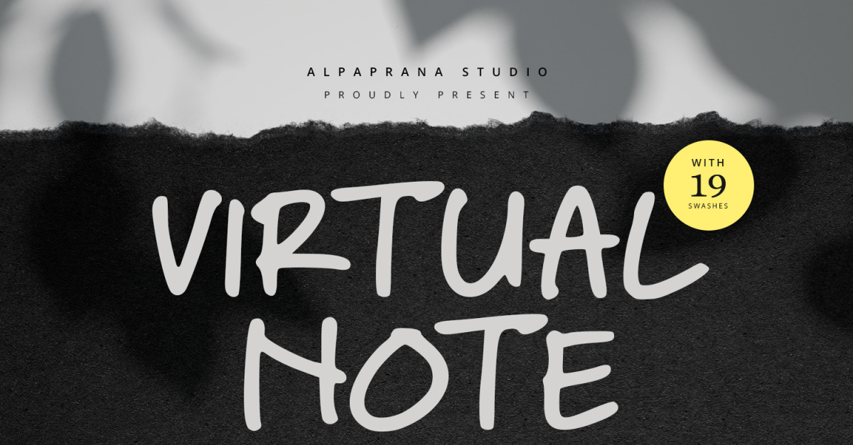 Virtual Note - Handwritten Font #313552 - TemplateMonster