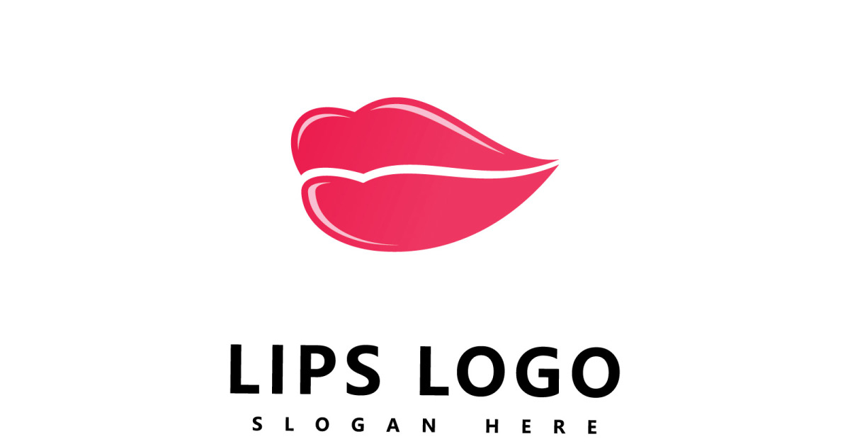 Lips logo beauty , sexy lips vector illustration V9