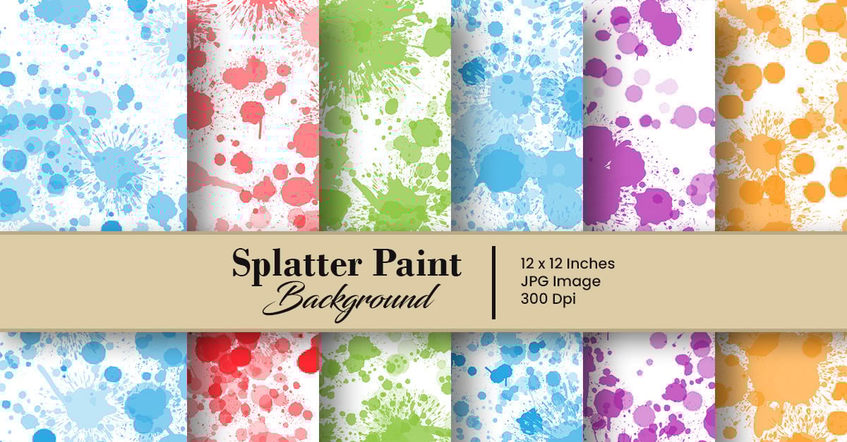 Colorful abstract paint splatter texture background. splatter digital paper