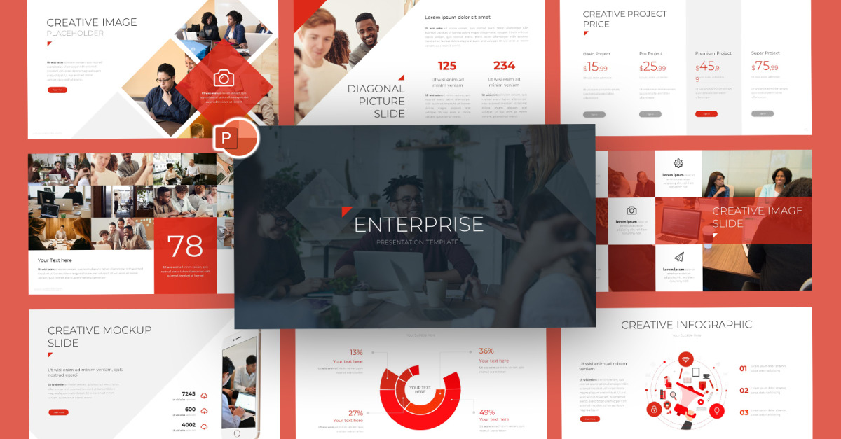 Enterprise Modern Business PowerPoint Template